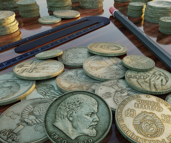 ArtStation - USSR Commemorative Coins (Soviet coin, rouble, soviet ...