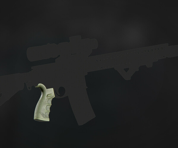 ArtStation - Trinity Force DMR Grip | Game Assets