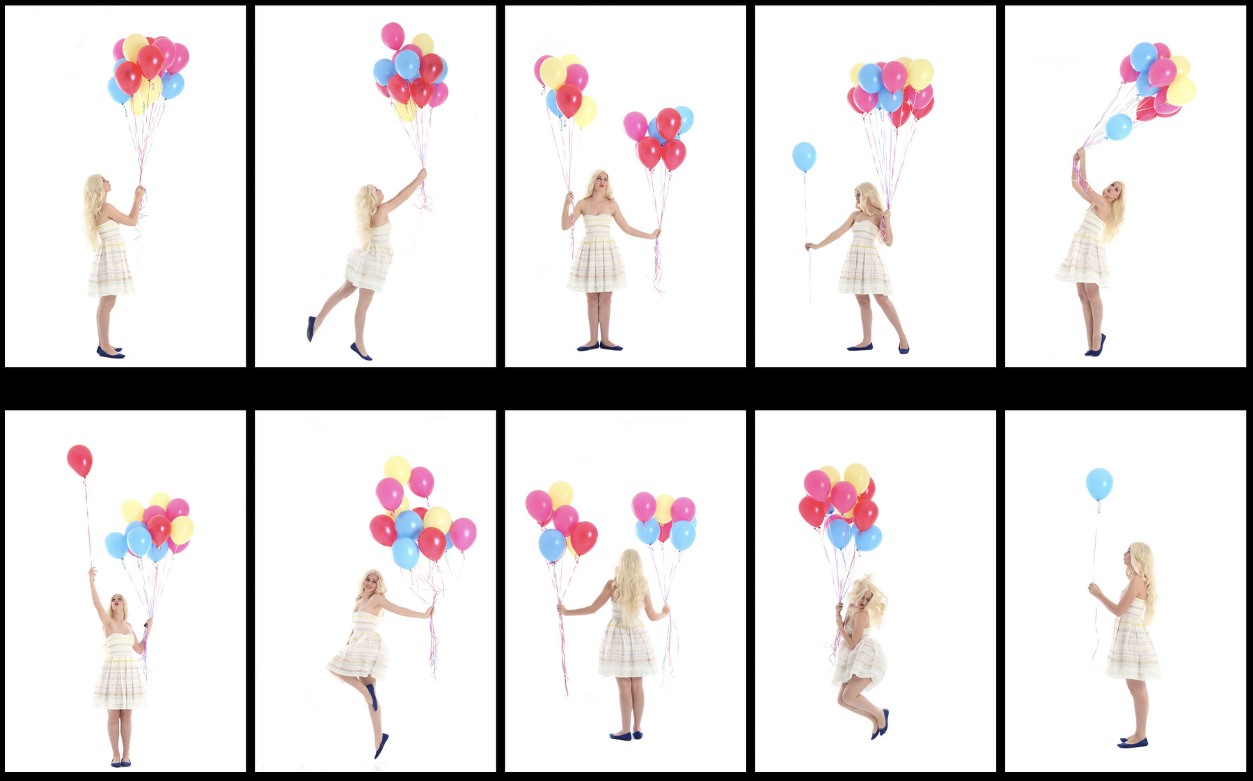 ArtStation - x106 Girl with balloons - Pose Reference Pack | Resources