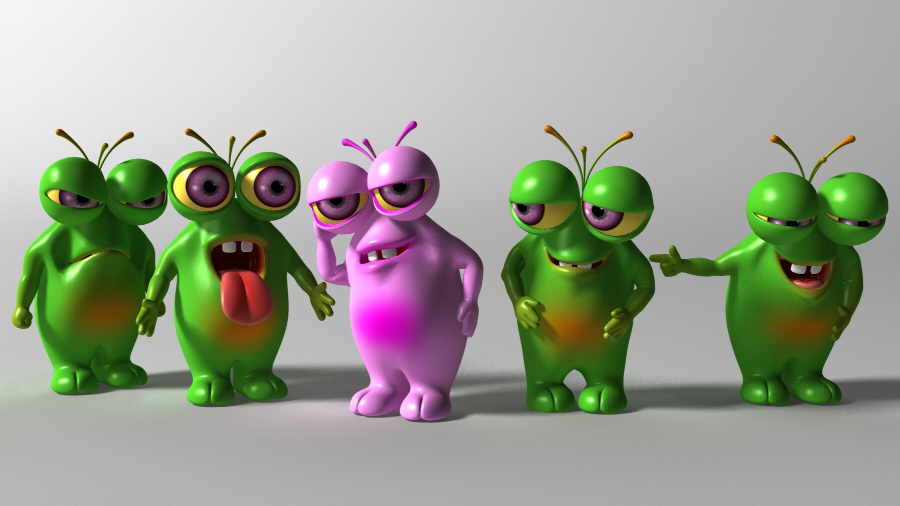 ArtStation - Cartoon Green Monster | Resources