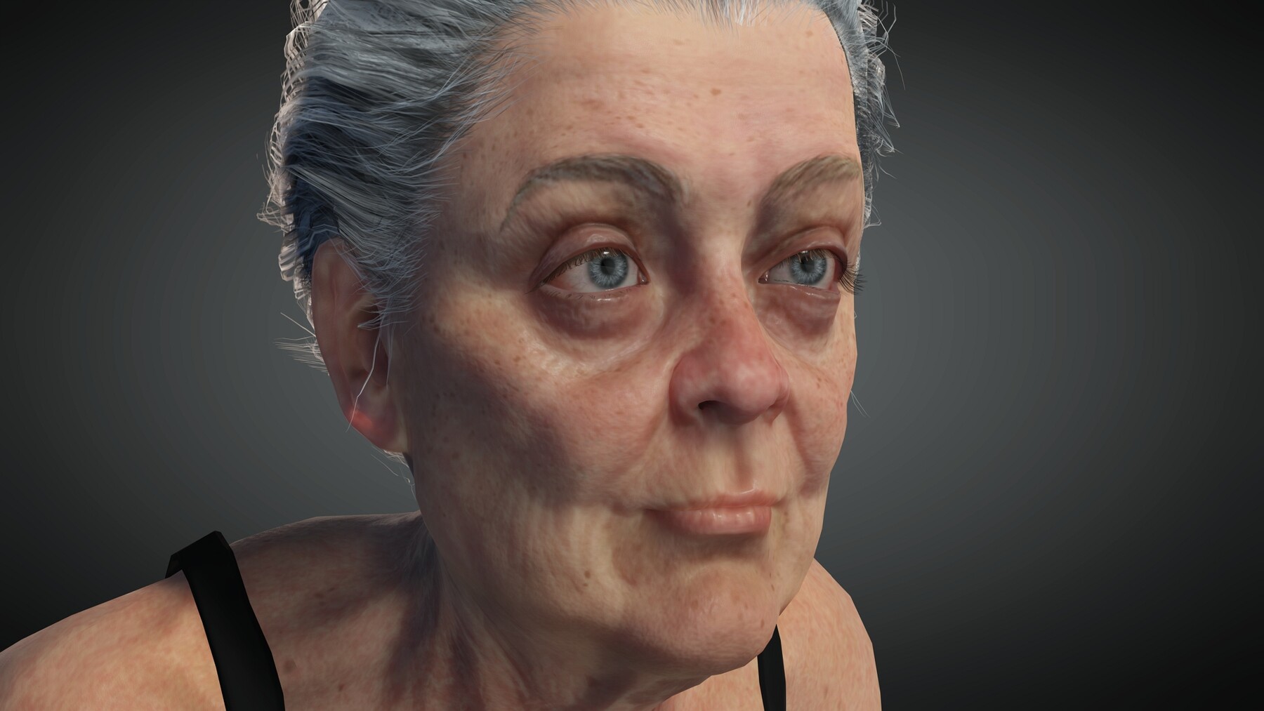 ArtStation - Realistic Old Woman Female Rigged | Game Assets