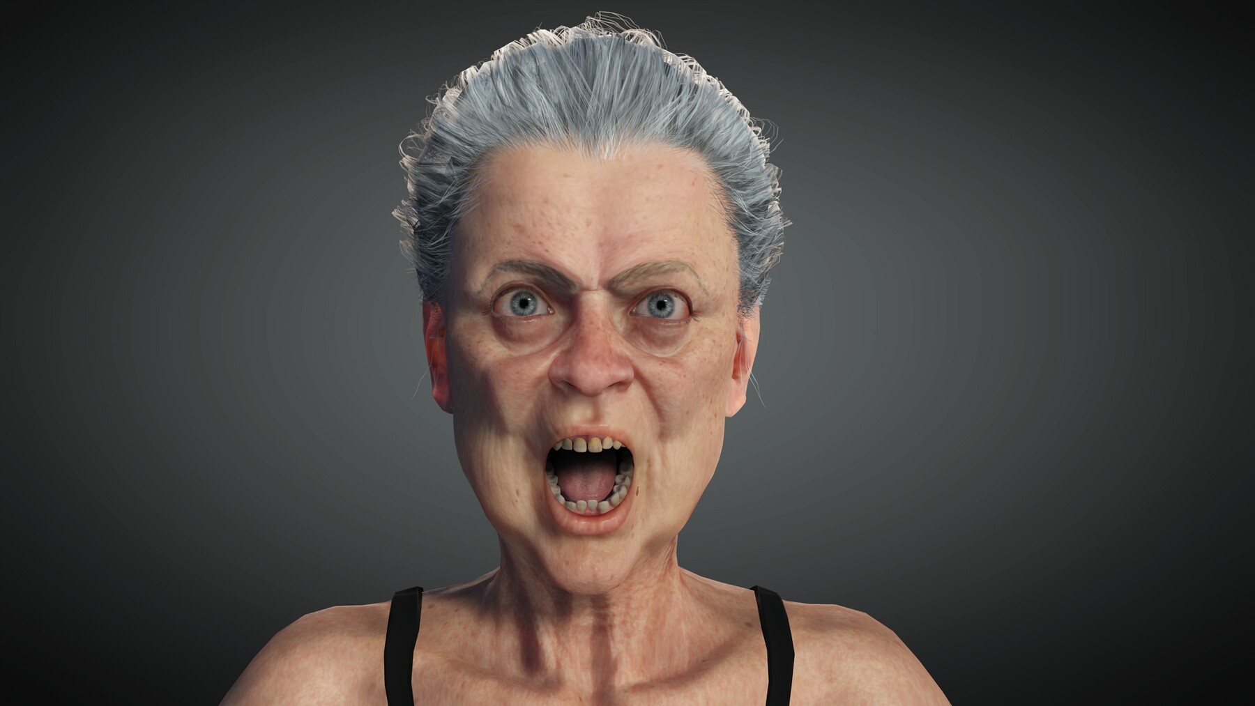 ArtStation - Realistic Old Woman Female Rigged | Game Assets