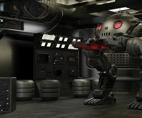 Artstation Game Ready Robot 3d Model Game Assets