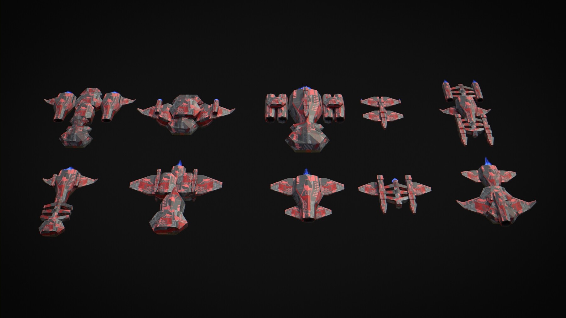 ArtStation - Spaceships Modular for Games | Game Assets