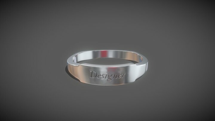 ArtStation - Designer Ring Female Platinum | Resources