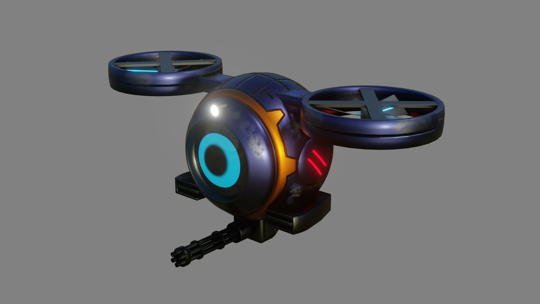 ArtStation - Sci-Fi Drone - Low Poly - Game Ready - PBR | Game Assets