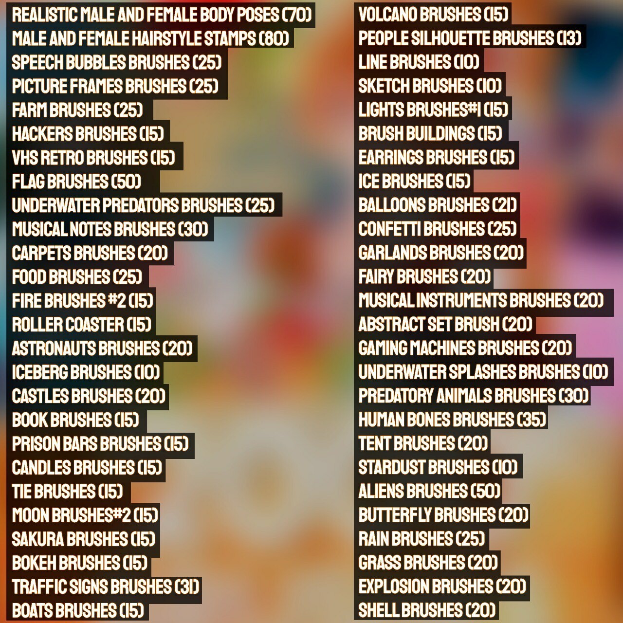 ArtStation - Over 2000+ Procreate Brushes and Textures. My biggest pack ...