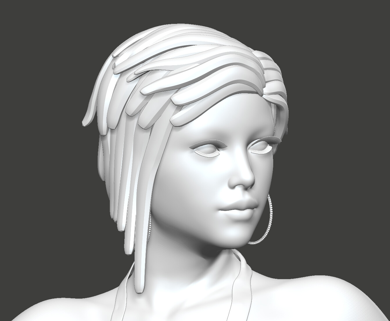 ArtStation - Female Bob Hair 01 | Resources