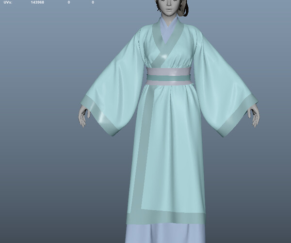 ArtStation - Ancient chinese characters HANFU suit Marvelous Designer project character clothing ...