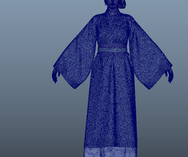 ArtStation - Ancient chinese characters HANFU suit Marvelous Designer project character clothing ...