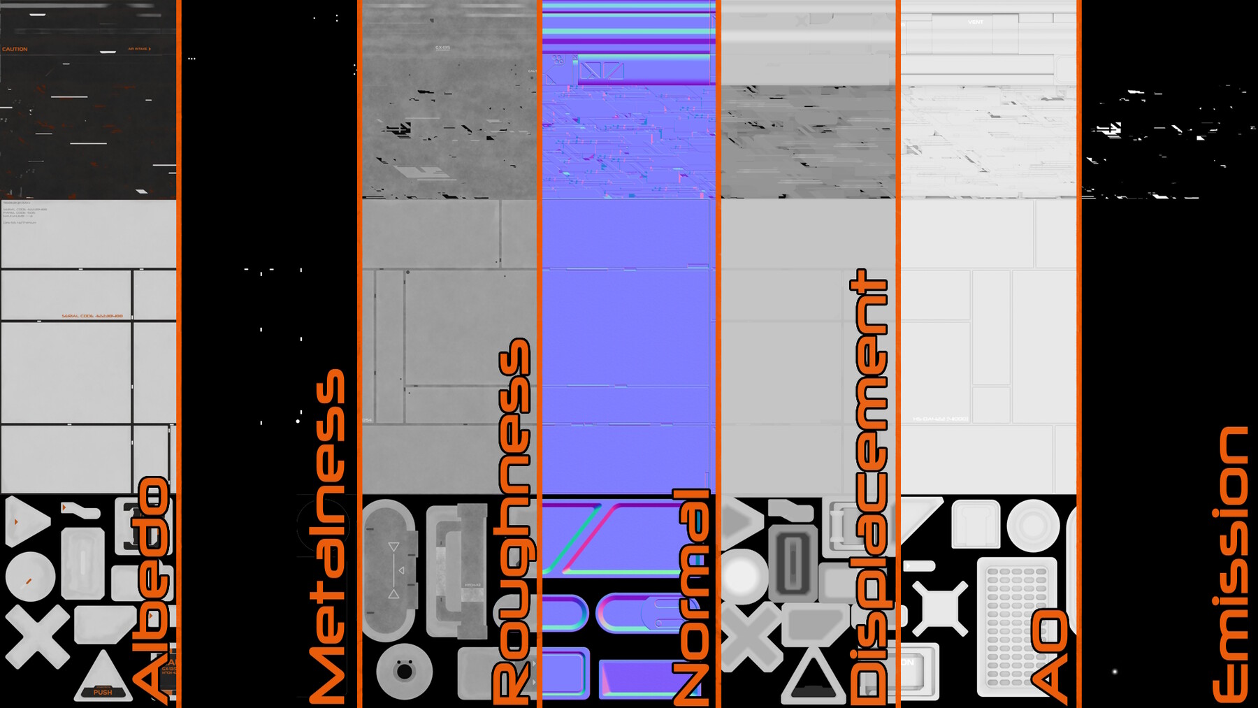 DrillToTheCore - Sci-Fi trim sheet