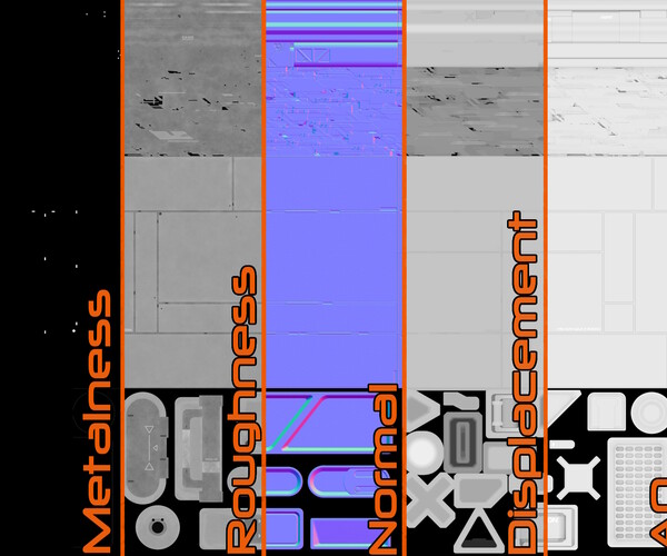 ArtStation - Sci-Fi trim sheet | Resources