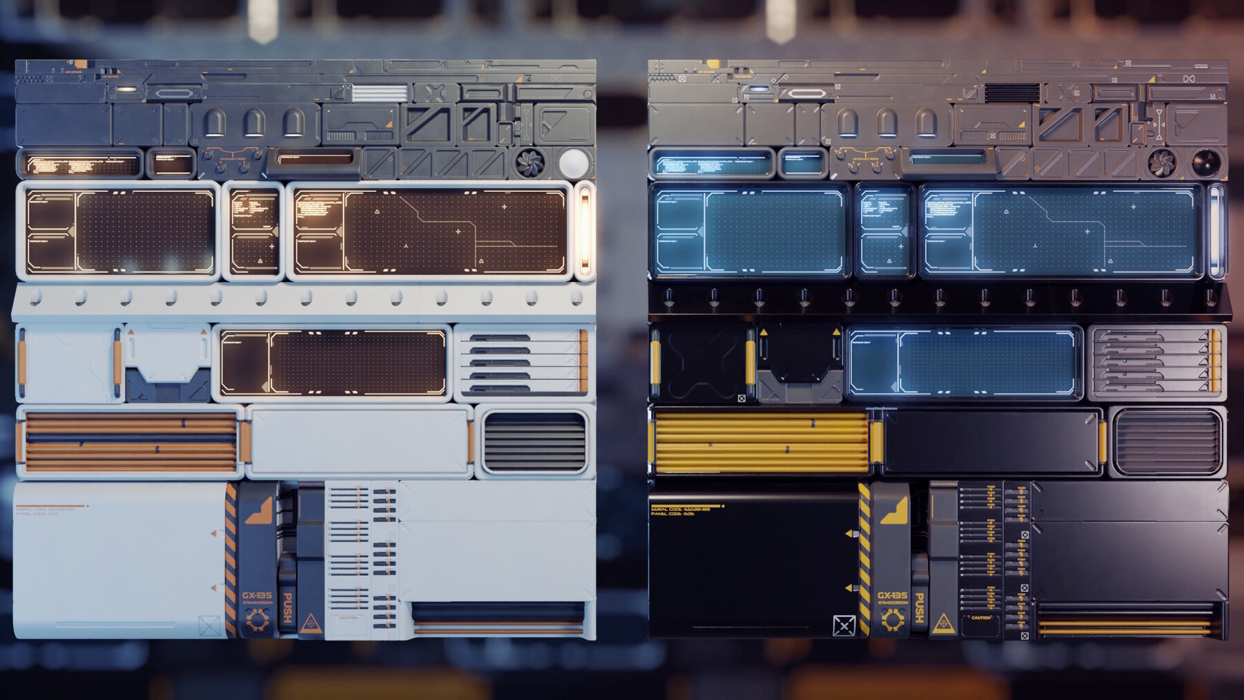 ArtStation - 5 Sci-Fi trim sheets | Resources