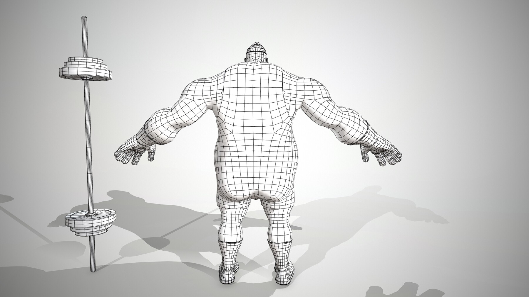 ArtStation - Bodybuilder Low-poly 3D model | Game Assets