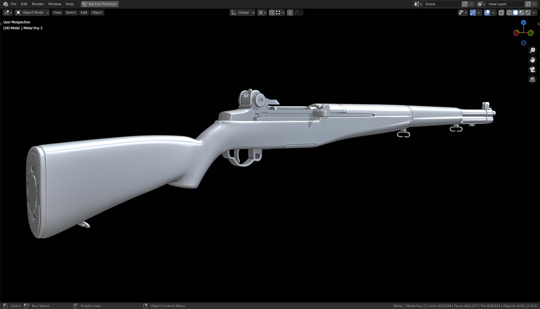 ArtStation - M1 RIFLE High Poly Prop | Resources