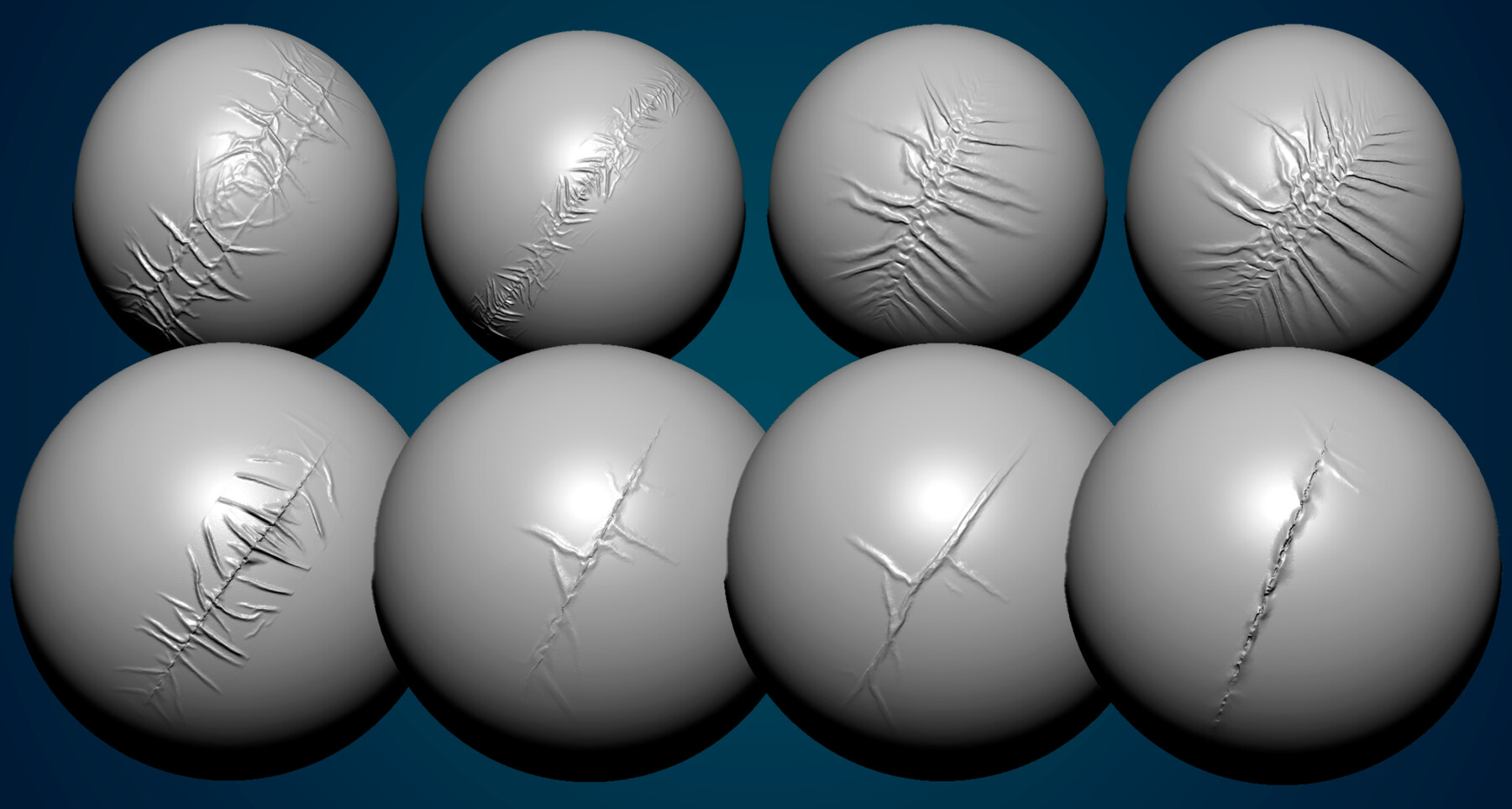 ArtStation - Alpha package for imitating cloth folds | Brushes