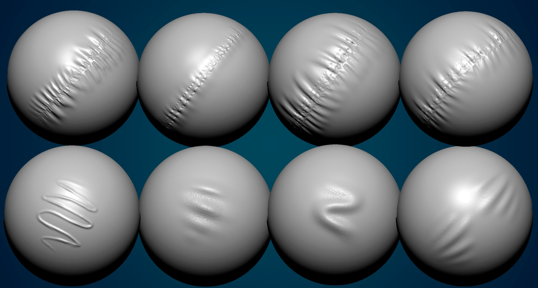 ArtStation - Alpha package for imitating cloth folds | Brushes