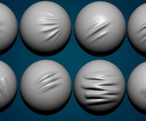 ArtStation - Alpha package for imitating cloth folds | Brushes