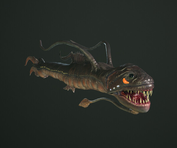 ArtStation - Fish Monster - Dragon Fish | Game Assets
