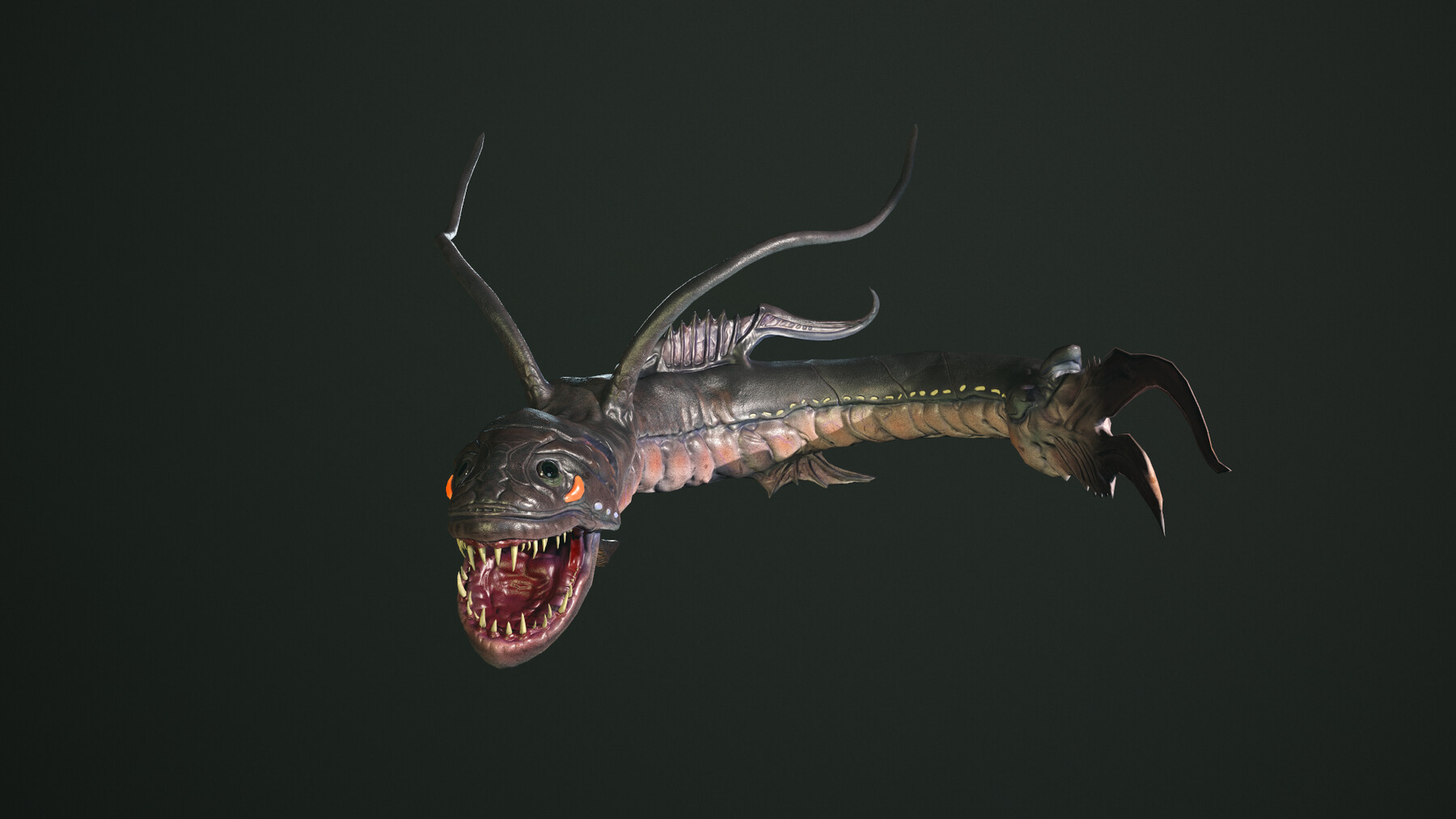 ArtStation - Fish Monster - Dragon Fish | Game Assets