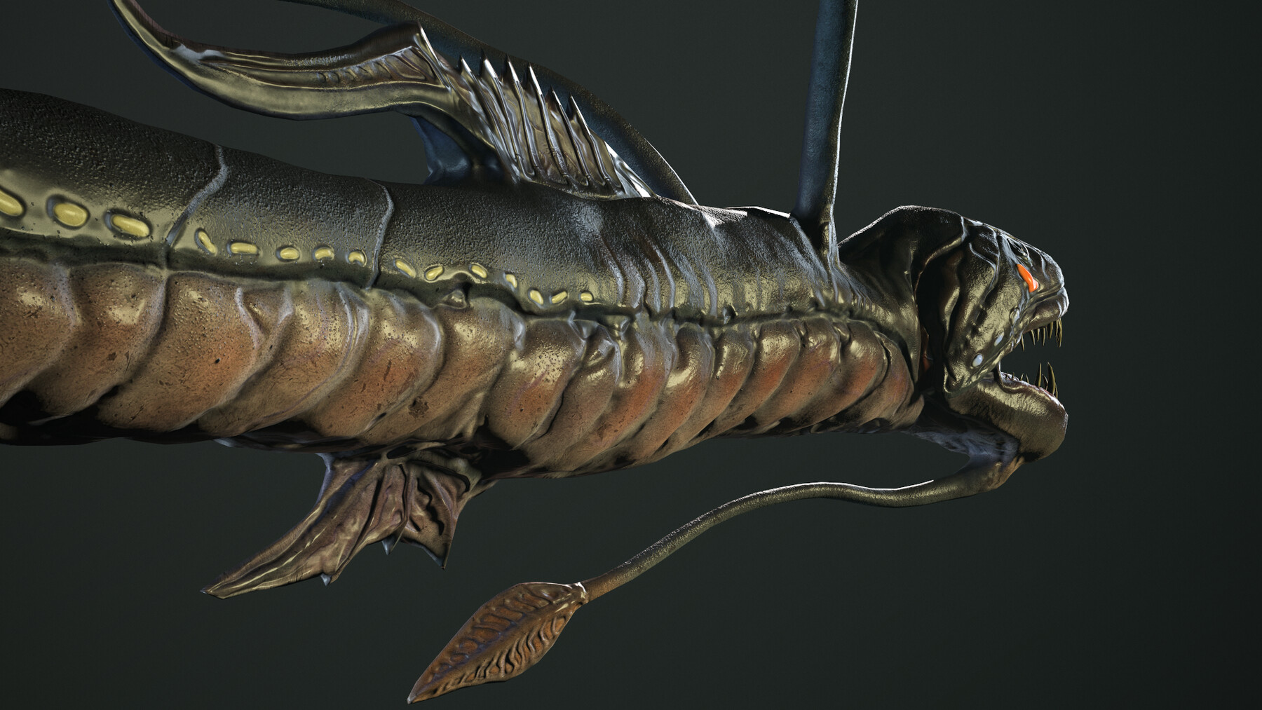 ArtStation - Fish Monster - Dragon Fish | Game Assets