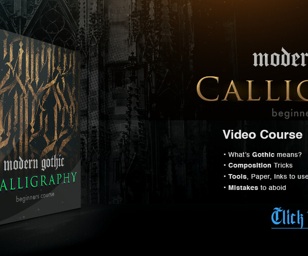 ArtStation - 7 Steps to Gothic Calligraphy | Tutorials