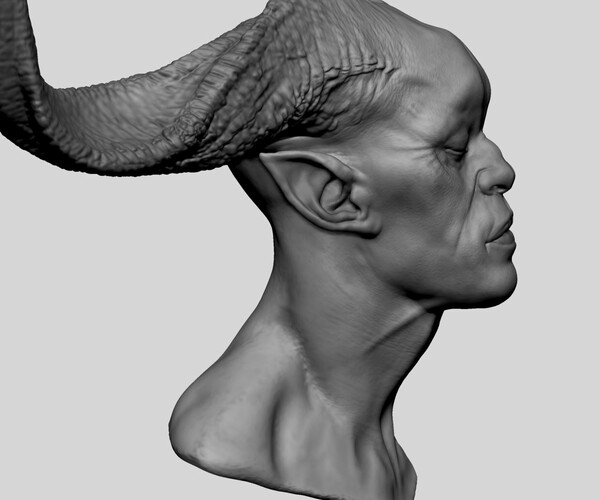 ArtStation - Fantasy Creature Head 08 | Resources