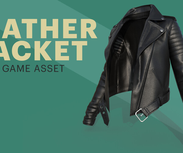 ArtStation - Leather Jacket - Game asset | Game Assets