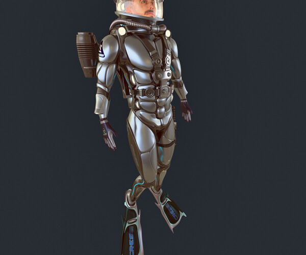 ArtStation - Futuristic Diver | Game Assets