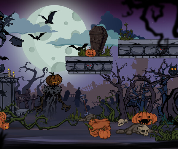 ArtStation - Dark Themed 2D pack | Game Assets