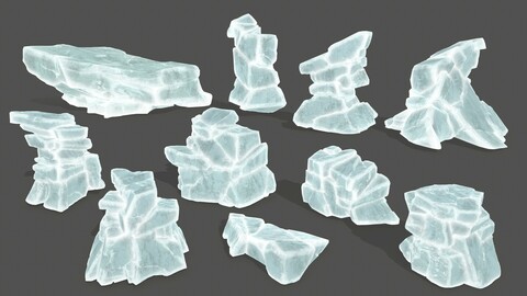 ArtStation - ice set | Game Assets