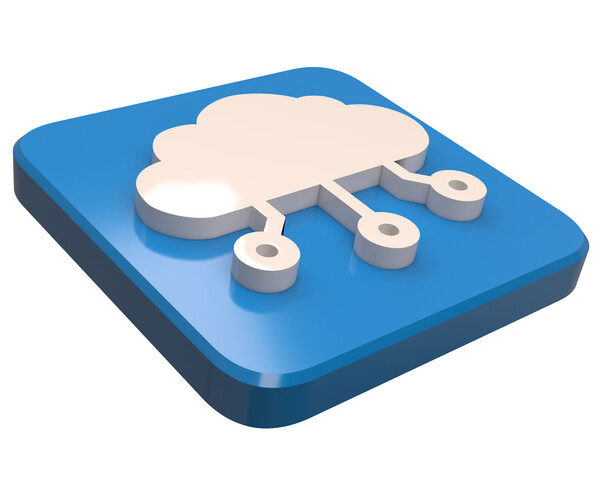 ArtStation - Digital Cloud Icon | Resources