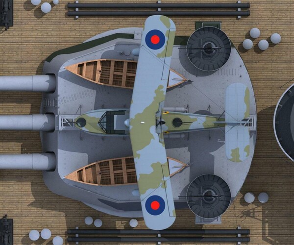 ArtStation - HMS Rodney - top view | Artworks