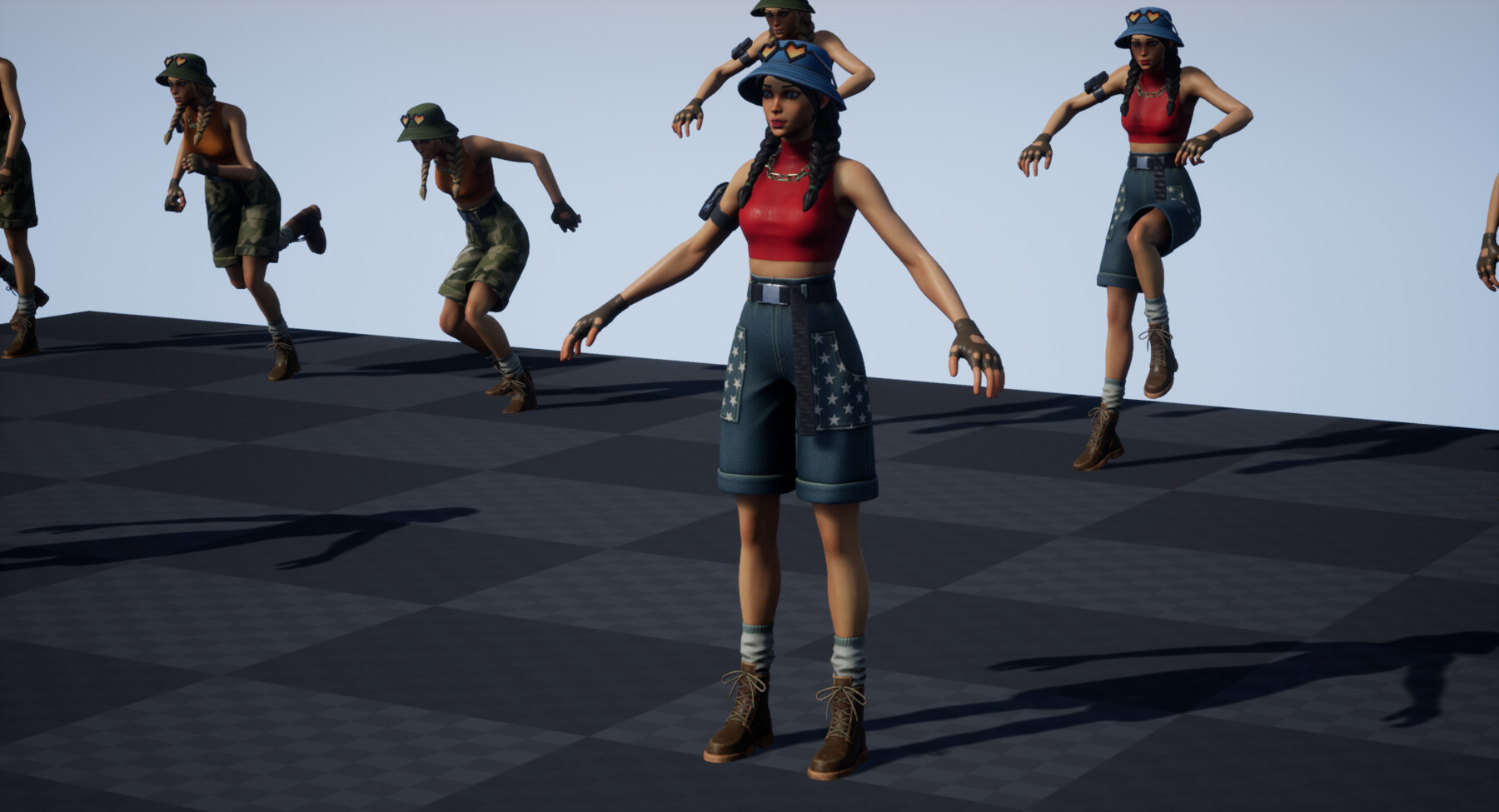 ArtStation - Just Girl - Game Ready Low-poly 3D model | Game Assets