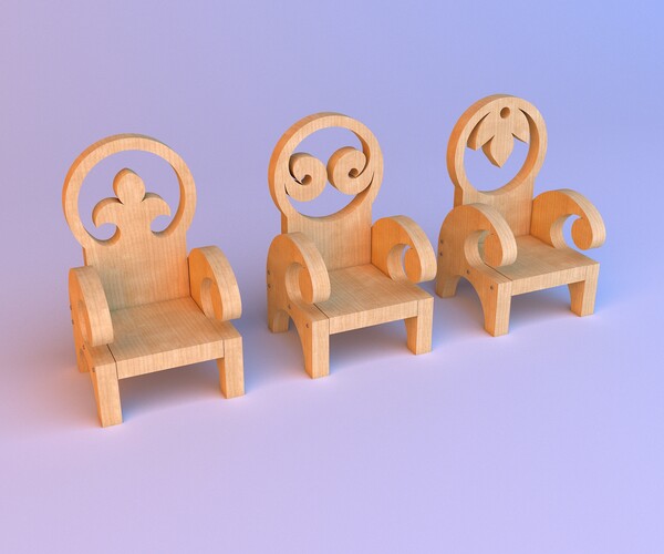 ArtStation - Wood pattern chair | Game Assets