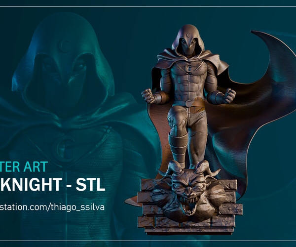 ArtStation - Moon Knight 3D print model | Resources
