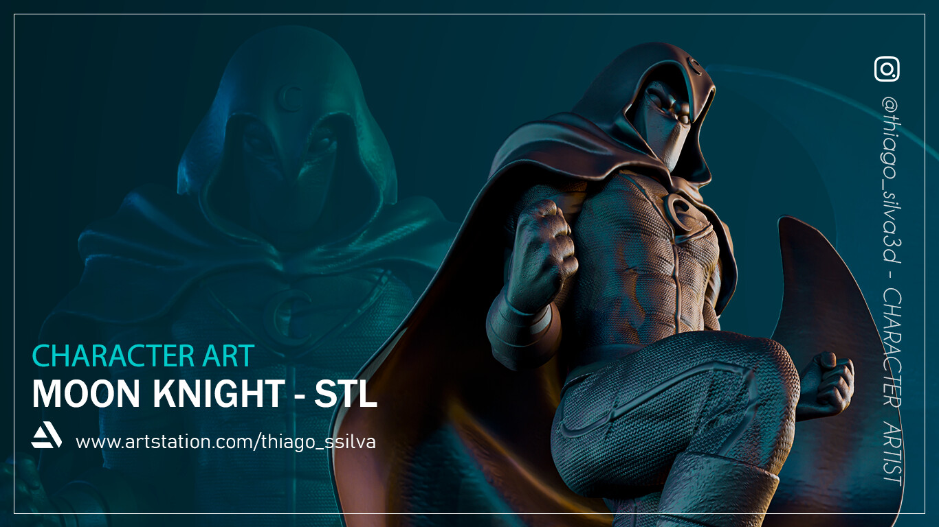 ArtStation - Moon Knight 3D print model | Resources