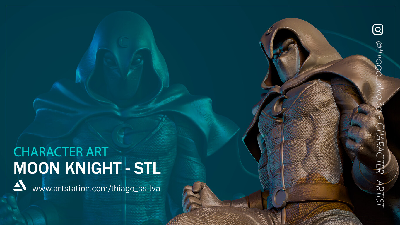 ArtStation - Moon Knight 3D print model | Resources