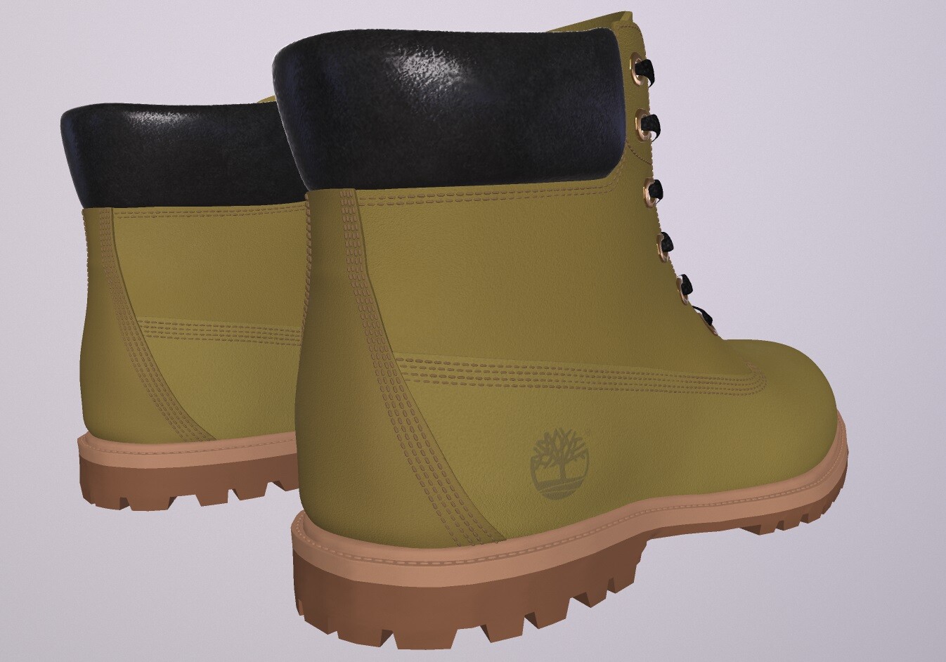 ArtStation - TIMBERLAND SHOES low-poly PBR | Game Assets