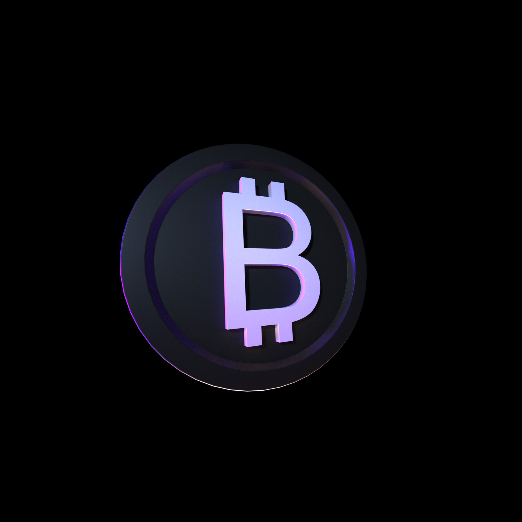 ArtStation - Bitcoin Low-poly 3D model | Resources