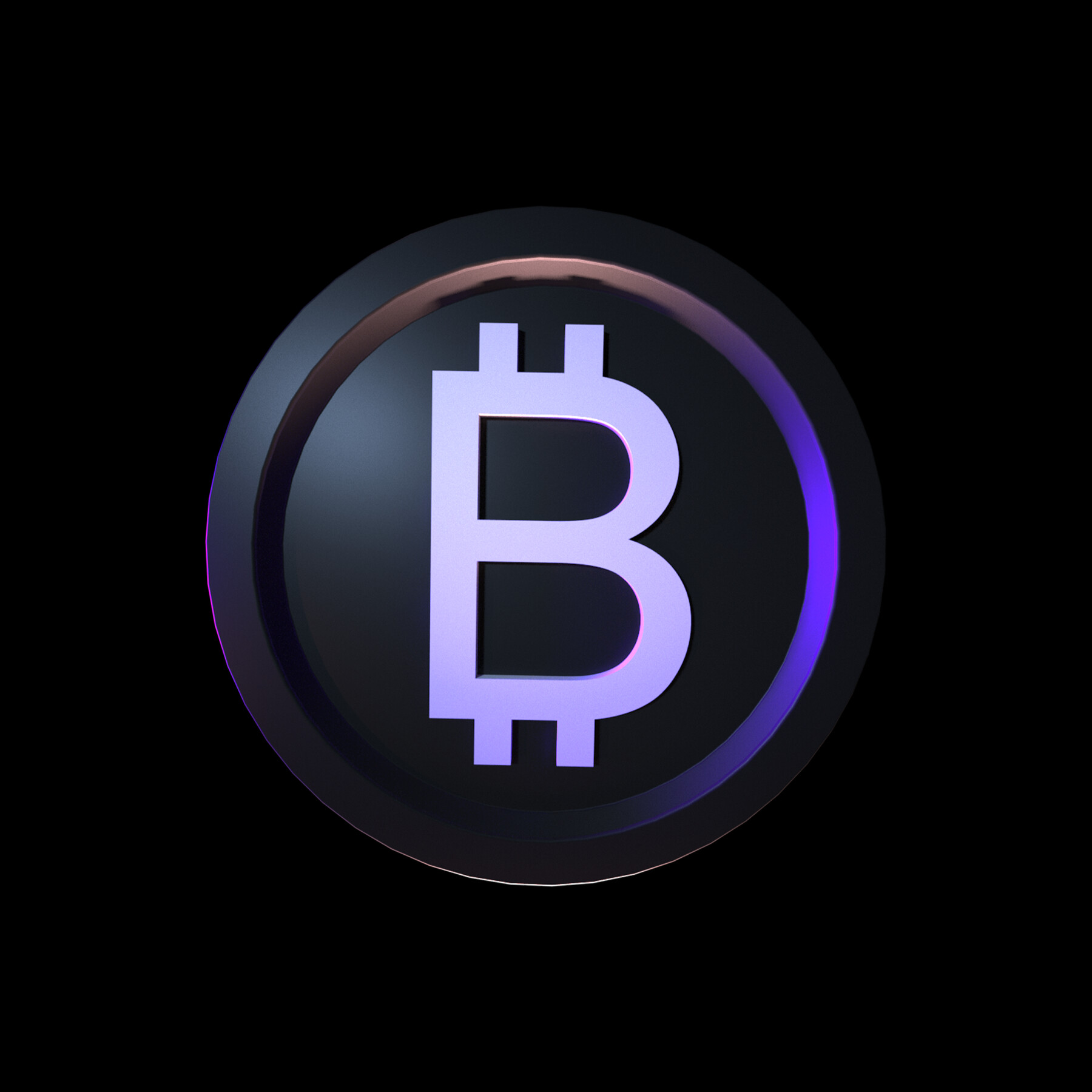 ArtStation - Bitcoin Low-poly 3D model | Resources