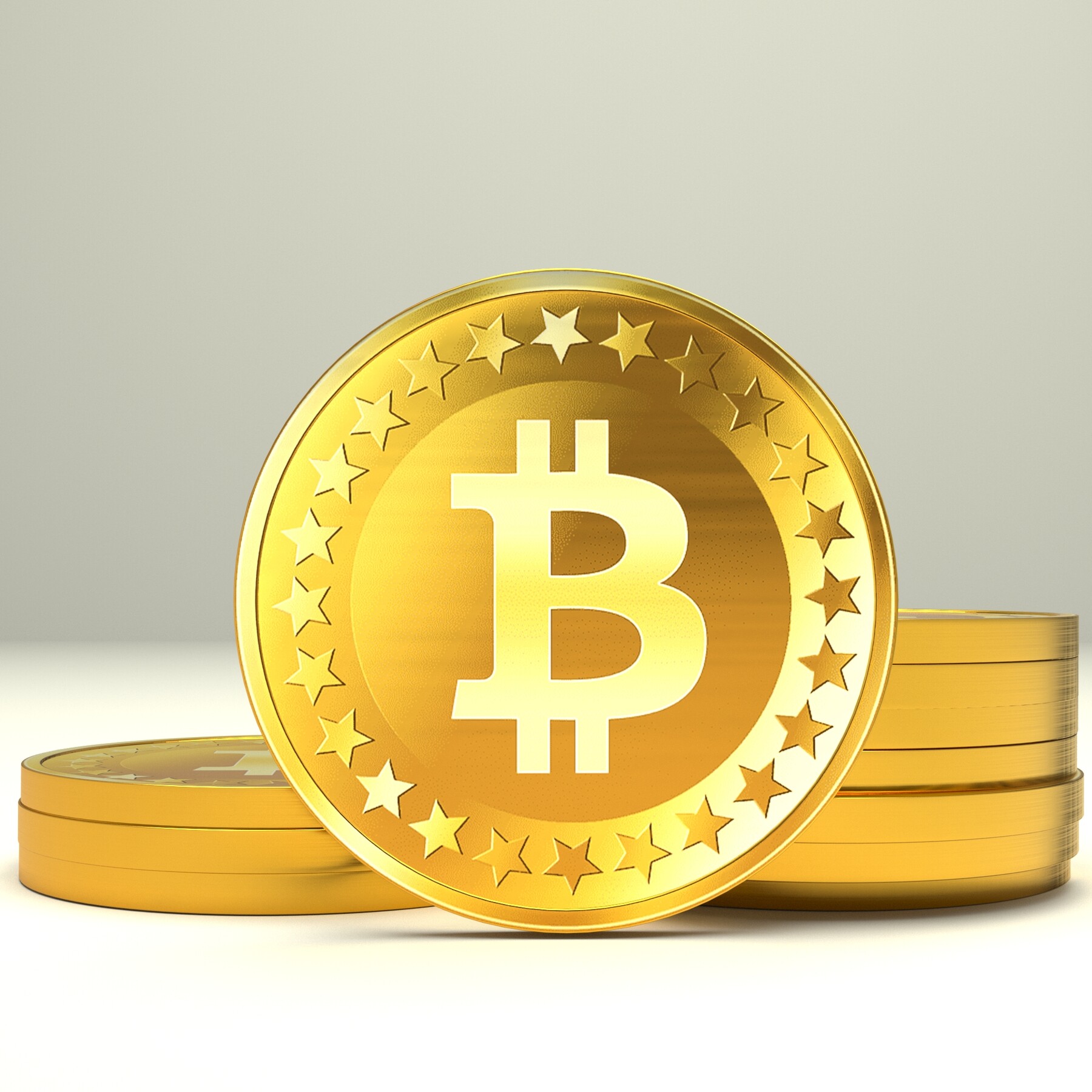 ArtStation - Bitcoin Low-poly 3D model | Resources