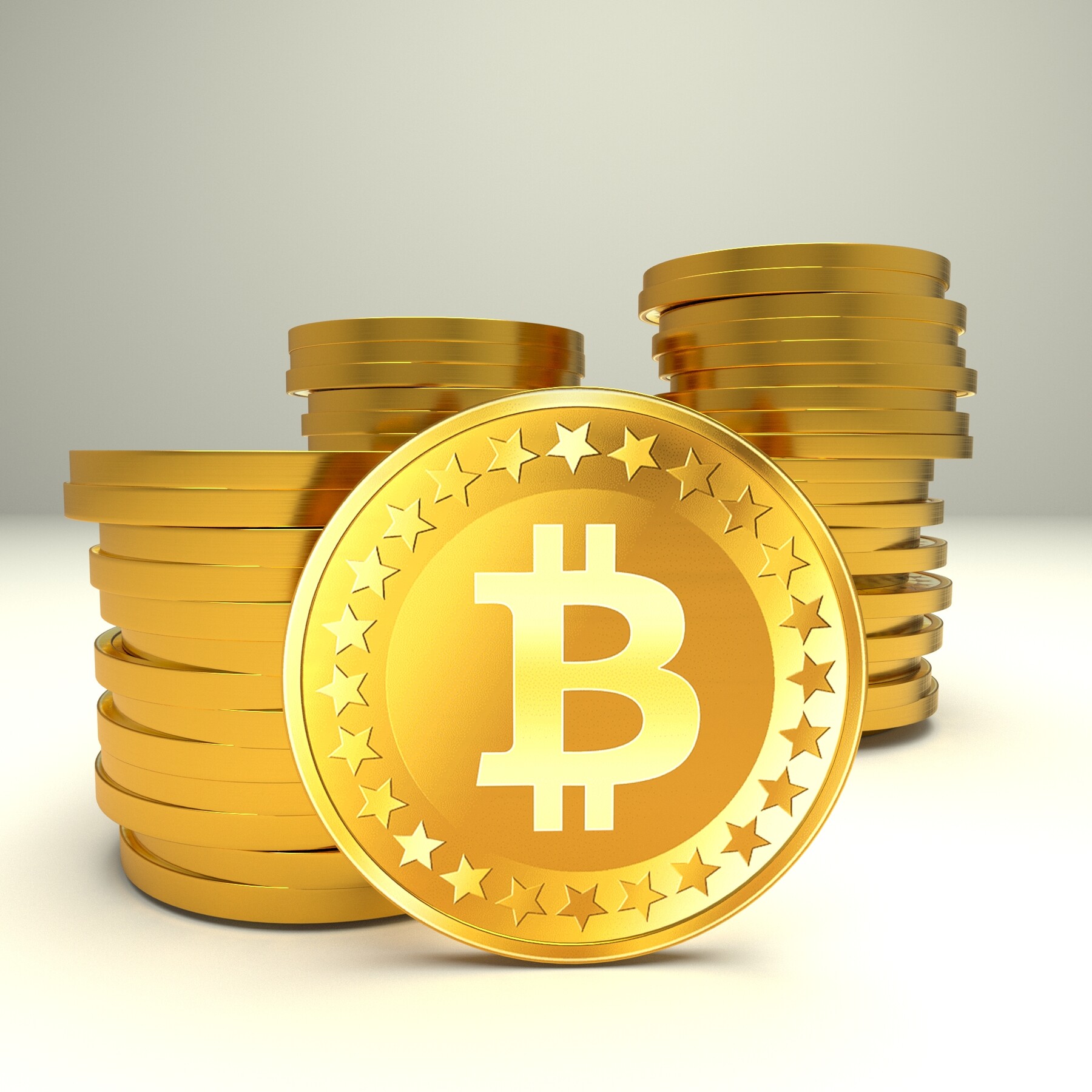 ArtStation - Bitcoin Low-poly 3D model | Resources