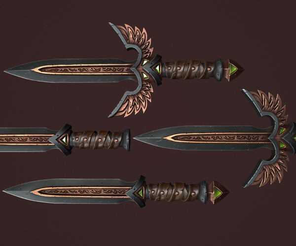 ArtStation - Dark rune weapons collection | Game Assets