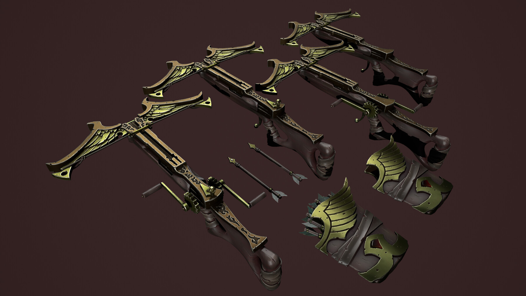 ArtStation - Dark rune weapons collection | Game Assets