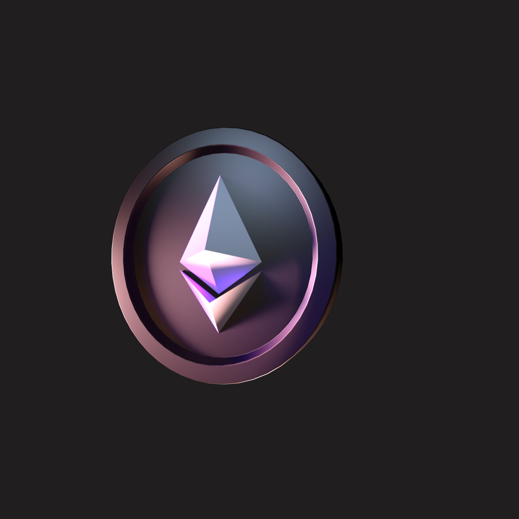 ArtStation - Ethereum ETH crypto Coin 3D model | Resources
