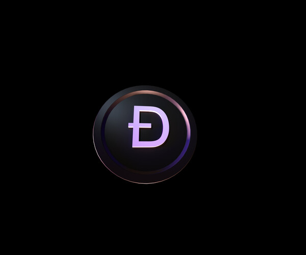 ArtStation - Dogecoin PBR Low-poly 3D model | Resources