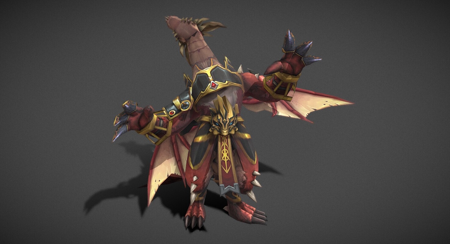 ArtStation - Fantasy Chess RPG Character - Dragon Knight | Game Assets