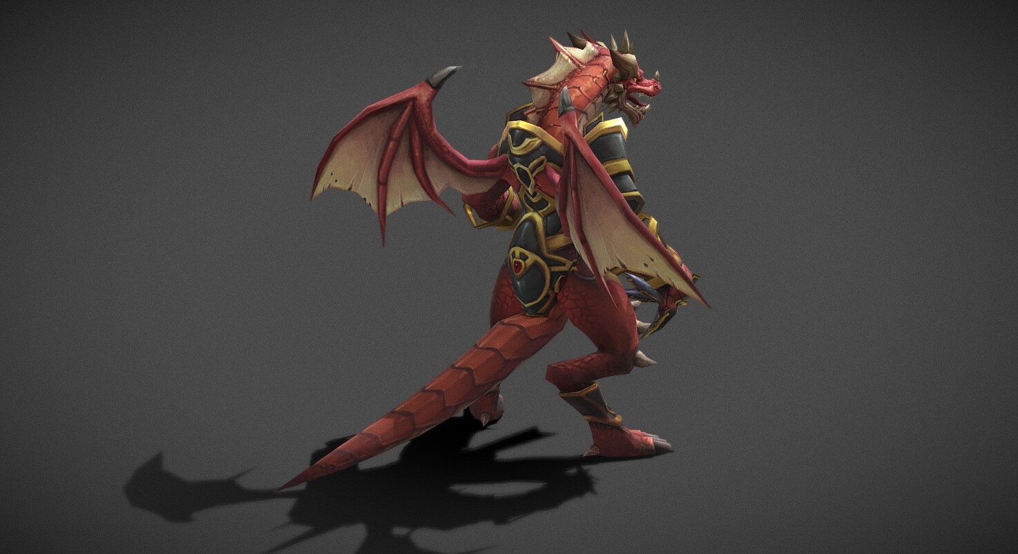 ArtStation - Fantasy Chess RPG Character - Dragon Knight | Game Assets