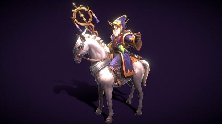 ArtStation - Fantasy Chess RPG Character - Merlin | Game Assets